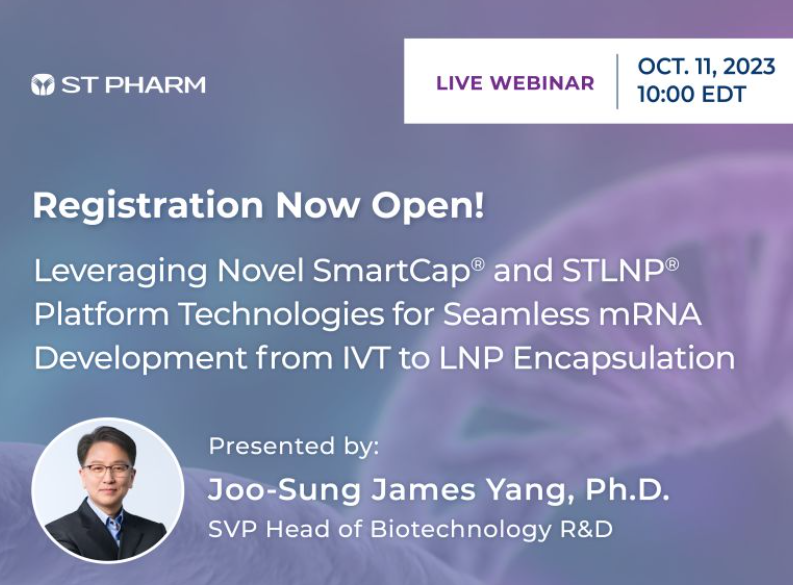 [안내] 에스티팜 웨비나(10/11) - mRNA Platform Technology SmartCap® & STLNP® — ST ...